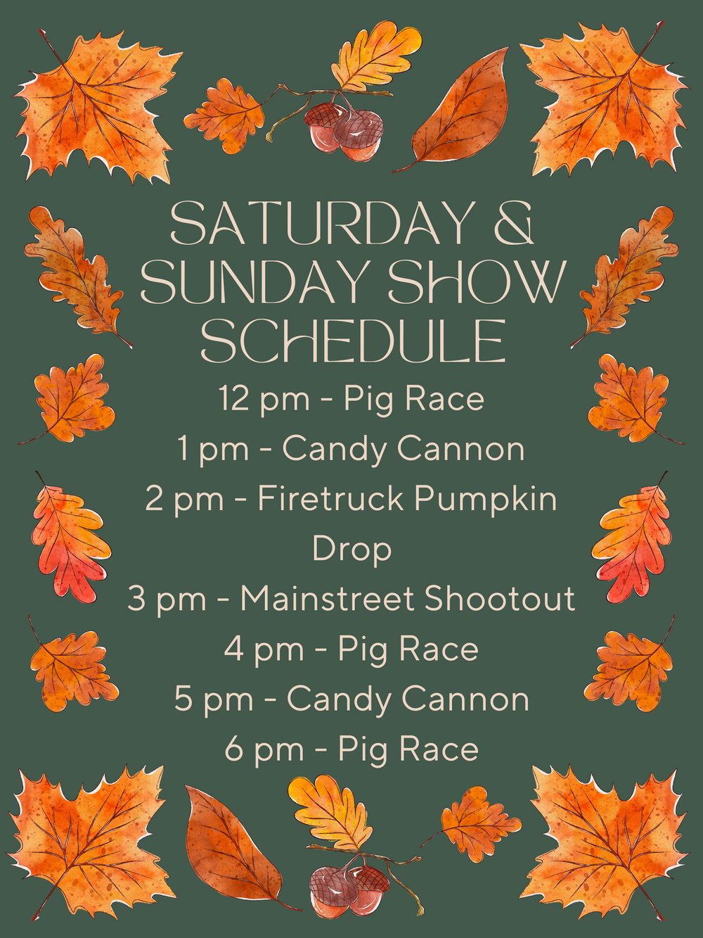 Map of Fall Festival – Lone Creek Farms